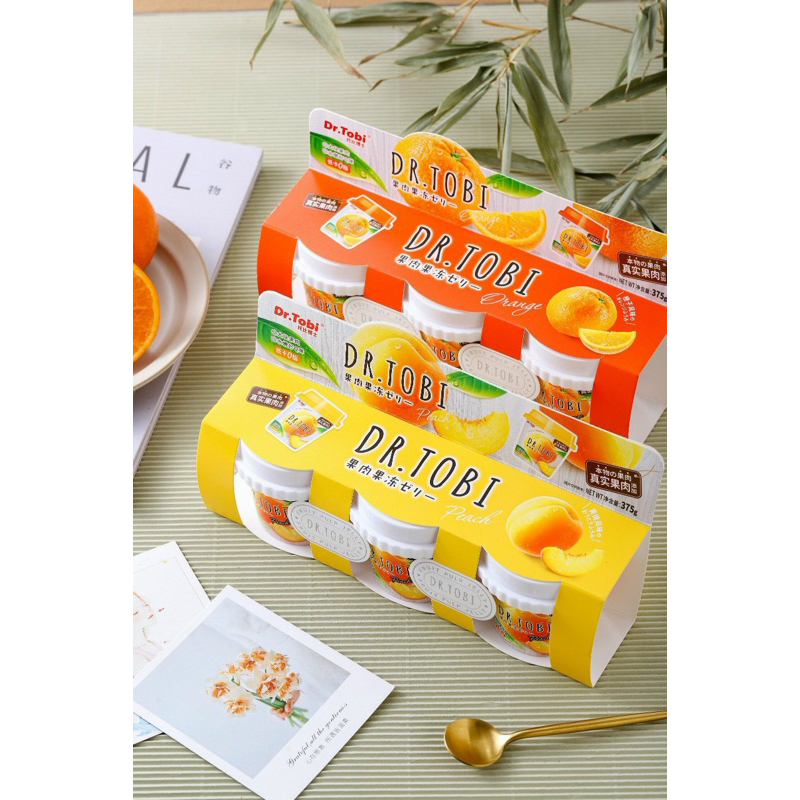 Thạch trái cây cất lát DR Tobi 375g (3*125g) 12m+ | Shopee Việt Nam