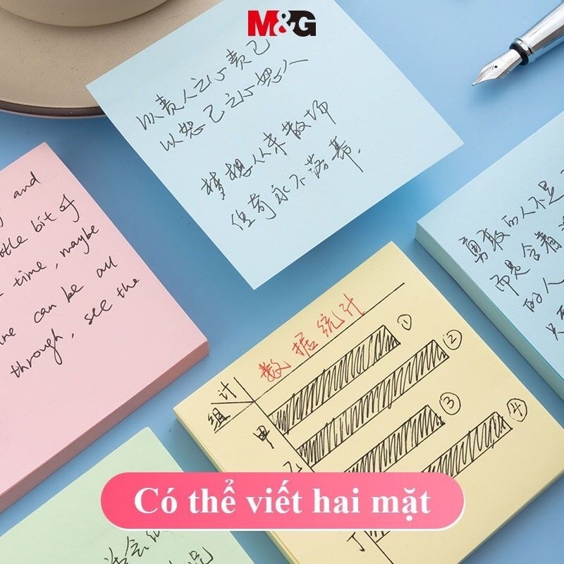 Giấy Note vuông 76*76mm 1 màu nhẹ nhàng 100 tờ/tệp | Shopee Việt Nam