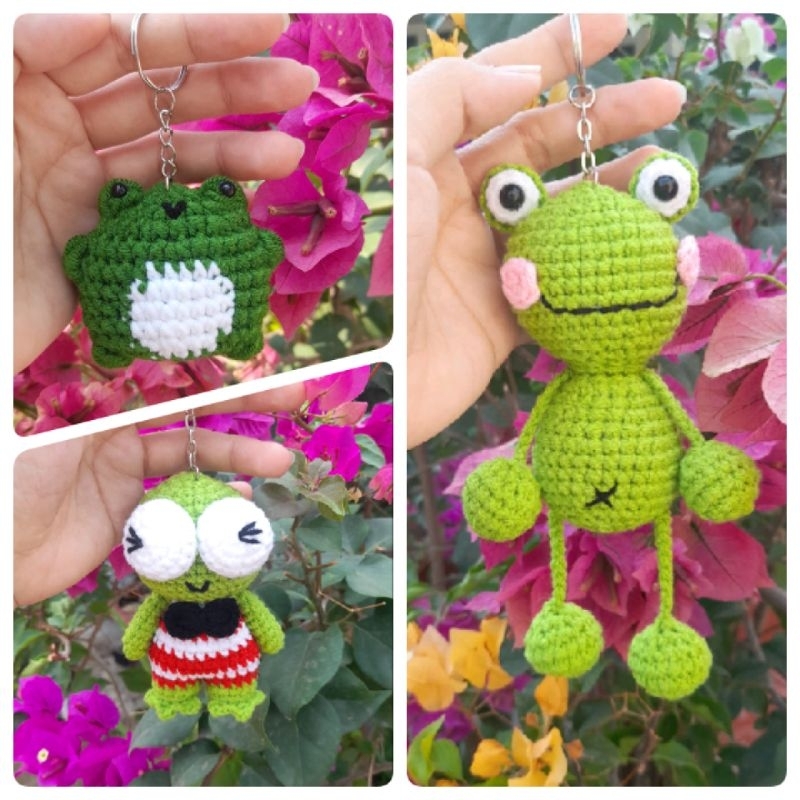 Móc khóa len Ếch Xanh | Shopee Việt Nam