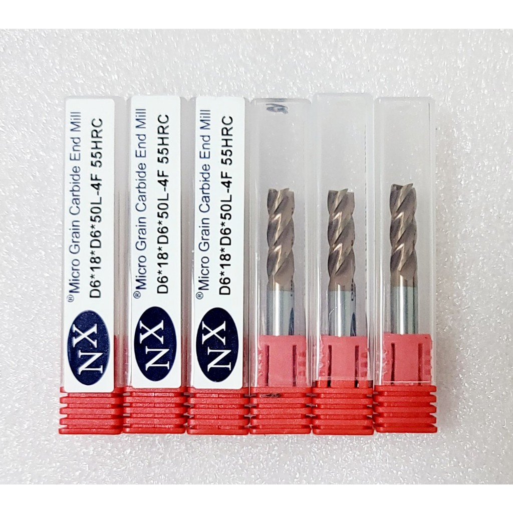 (D0.5-D6) Dao phay ngón hợp kim giá rẻ 4F-55HRC. Dao phay hợp kim 4F-55HRC chuyên phay thép ...