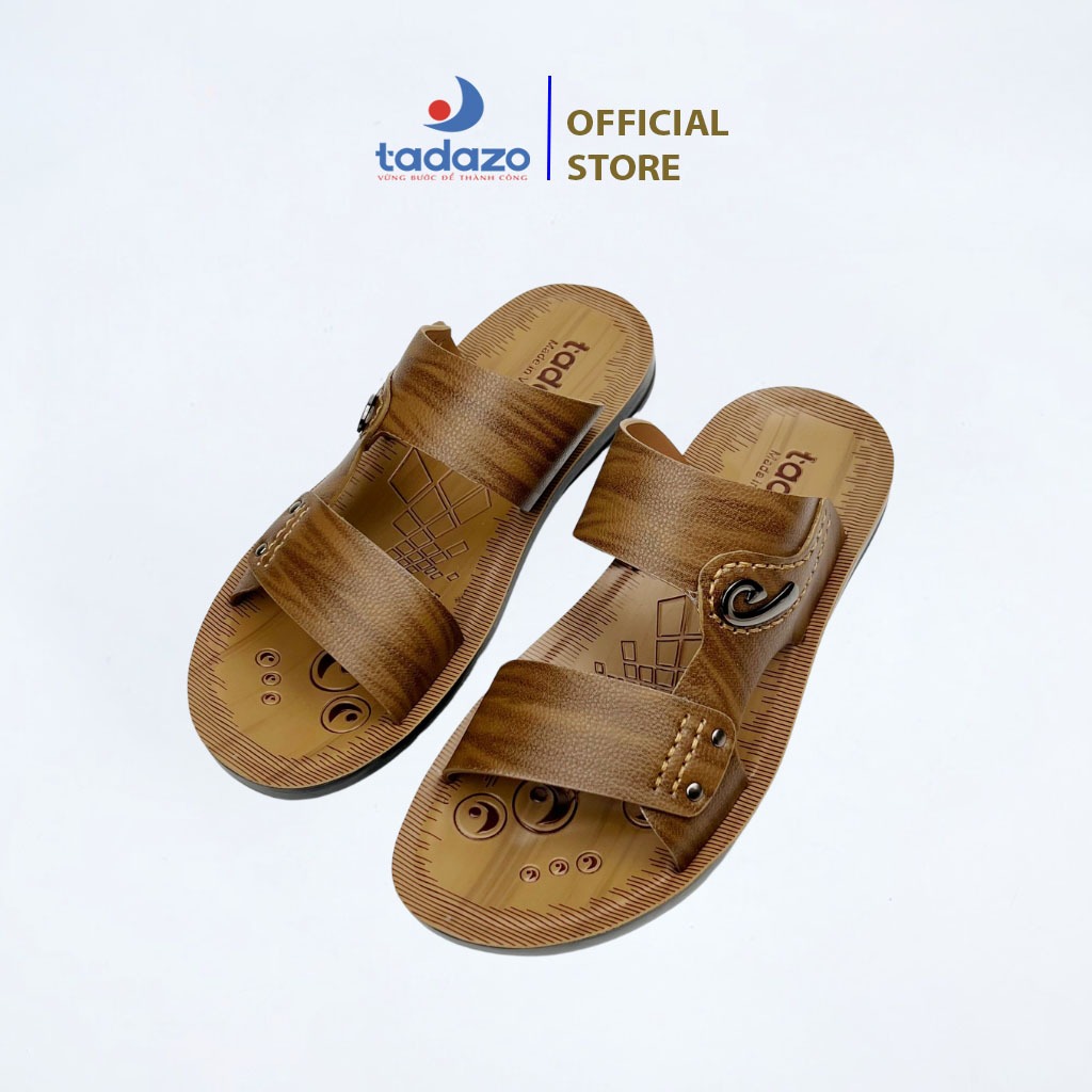 Dép nam cao cấp Sandal đế thấp Tadazo, da mềm mại, đế cao su nguyên ...