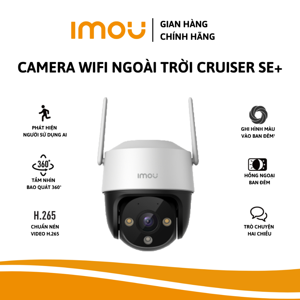 Camera Ngoài Trời IMOU CRUISER SE+ S31FEP 3MP Đàm Thoại 2 Chiều Quay ...