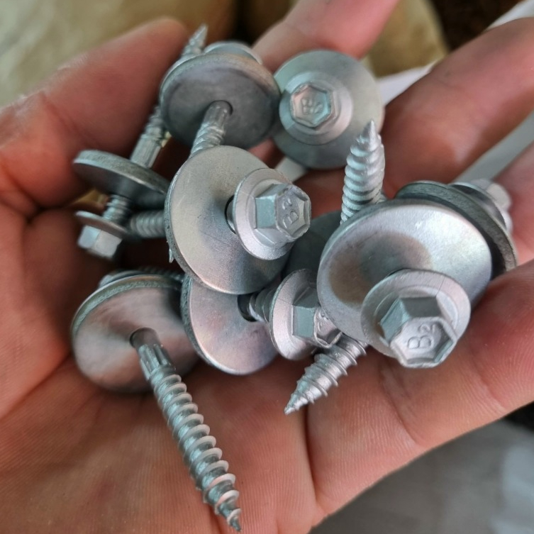 100 Con vít bắn tôn mạ kẽm nhúng nóng Song Long (B2 loại xịn) ron sắt lớn 2F5, 3F, 4F, 5F, 6F ...