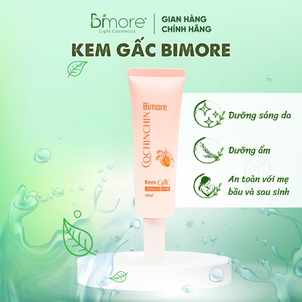 Kem Gấc Bimore Giúp Dưỡng Da Mờ Thâm Sáng Hồng Da Tuýp 50ml | Shopee Việt Nam