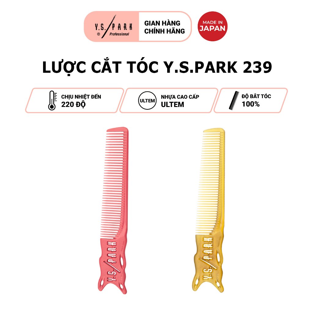 Lược cắt tóc nam YS PARK YS-239 lược kê tông đơ hàng chính hãng made in Japan | Shopee Việt Nam