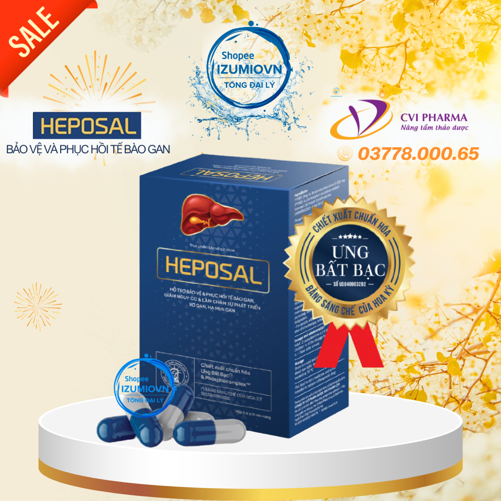 [Chính Hãng] Hộp 30 Viên Bổ Gan Heposal - Thanh Nhiệt Giải Độc Gan ...