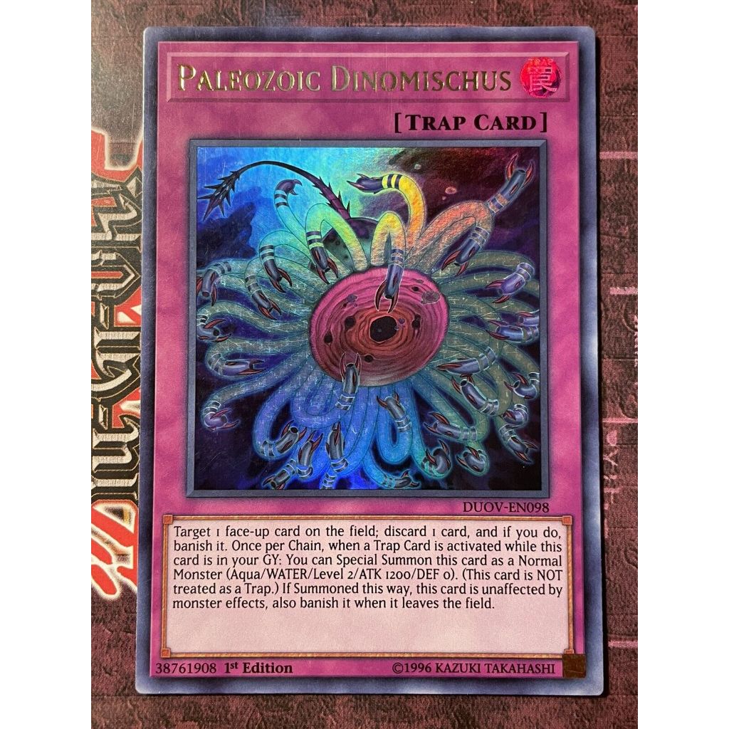 Lá bài thẻ bài Yugioh Paleozoic Dinomischus - ultra rare - Tặng bọc bài ...