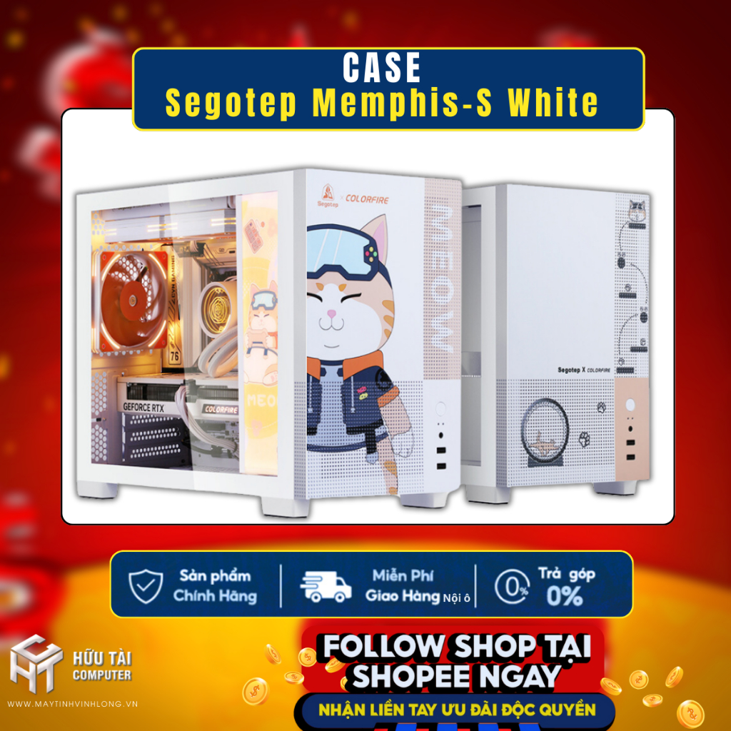 Vỏ Case Segotep Memphis-S White | Meow Edition (không kèm fan) | Shopee ...