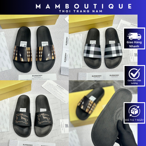 Dép bbr Nam Nữ Đế Đúc Quai Kể ô full box siêu đẹp . Dép lê BBR Nam Quai ...