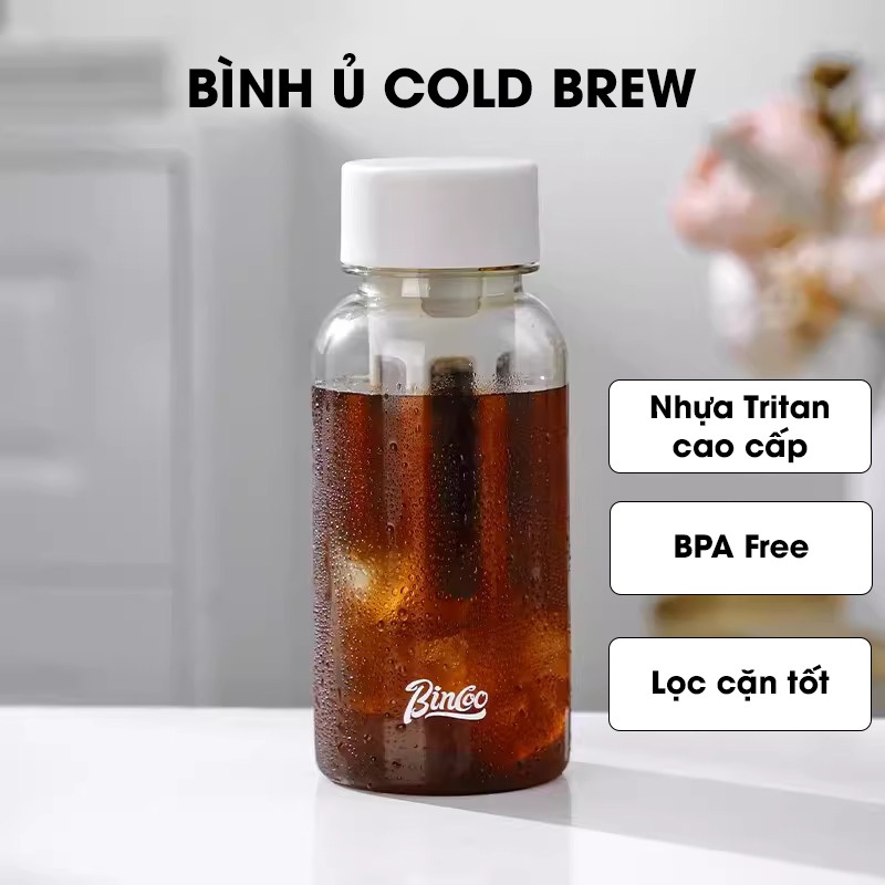 Bình Pha Cold Brew BinCoo Chất Liệu Nhựa Tritan Cao Cấp BPA Free 600ml ...