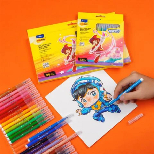 Bút lông màu Washable Fiber Pen Thiên Long Colokit 12/24 màu - Bút lông ...