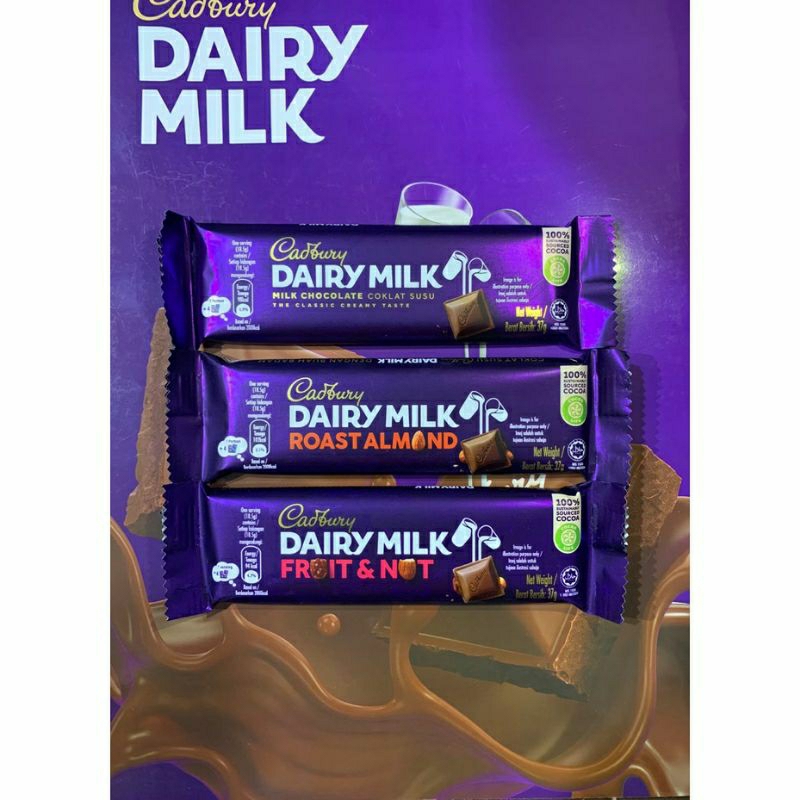 Socola Cadbury Dairy Milk combo 6 thanh 37gr malaysia | Shopee Việt Nam