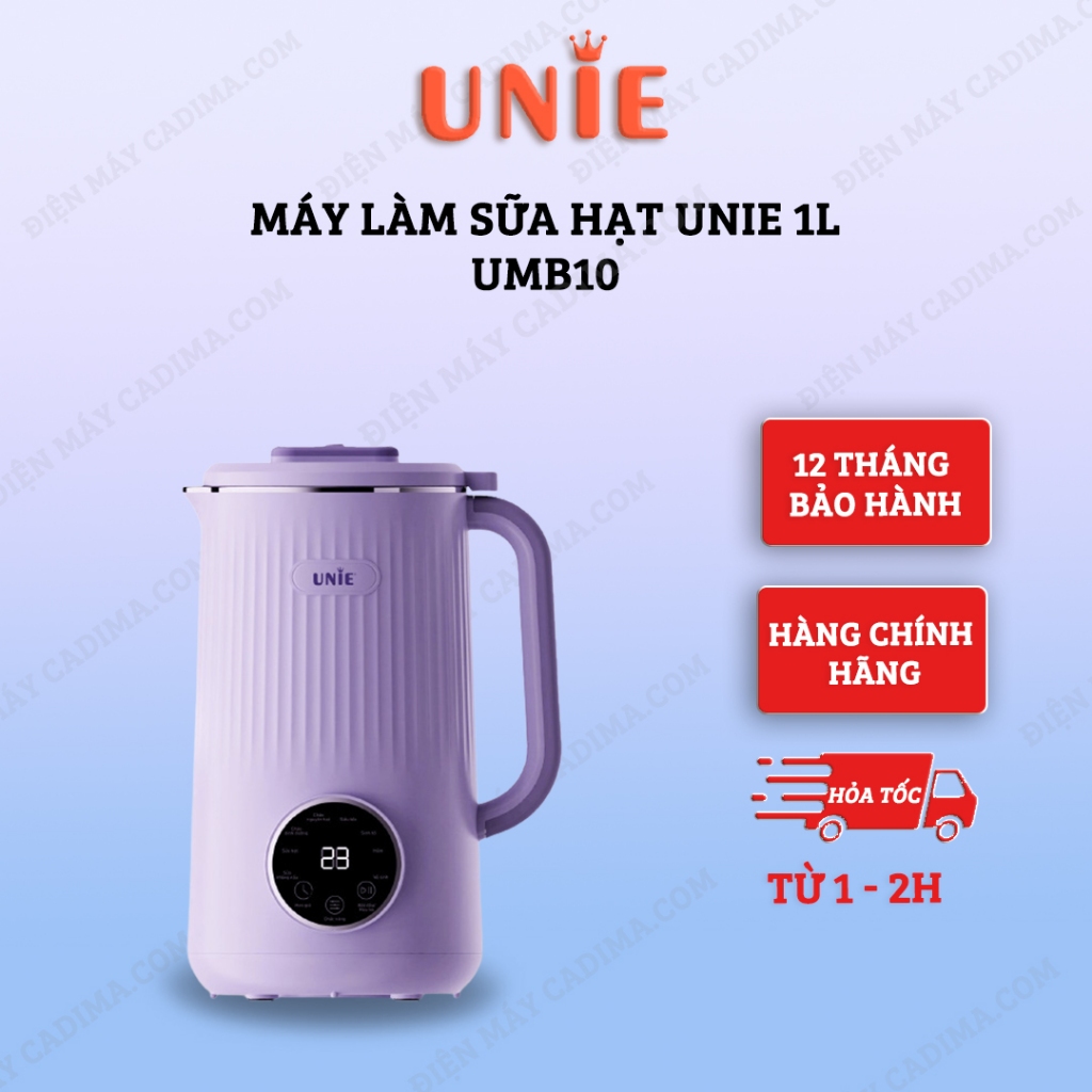 Máy làm sữa hạt Unie UMB10, công suất 800W, dung tích 1 lít cao cấp - Hàng Chính Hãng | Shopee ...