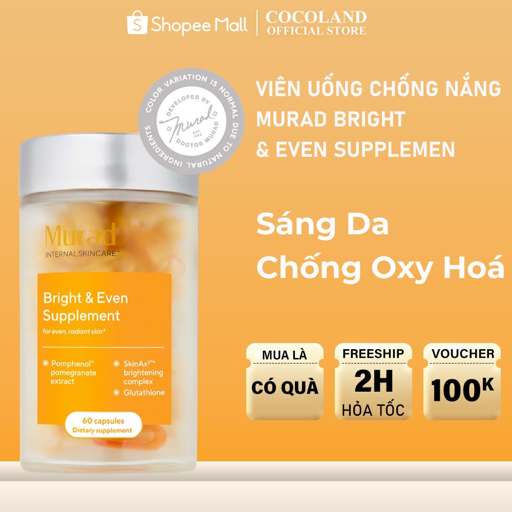 Viên Uống Chống Nắng Murad Sáng Da Và Chống Oxy Hoá Bright & Even ...