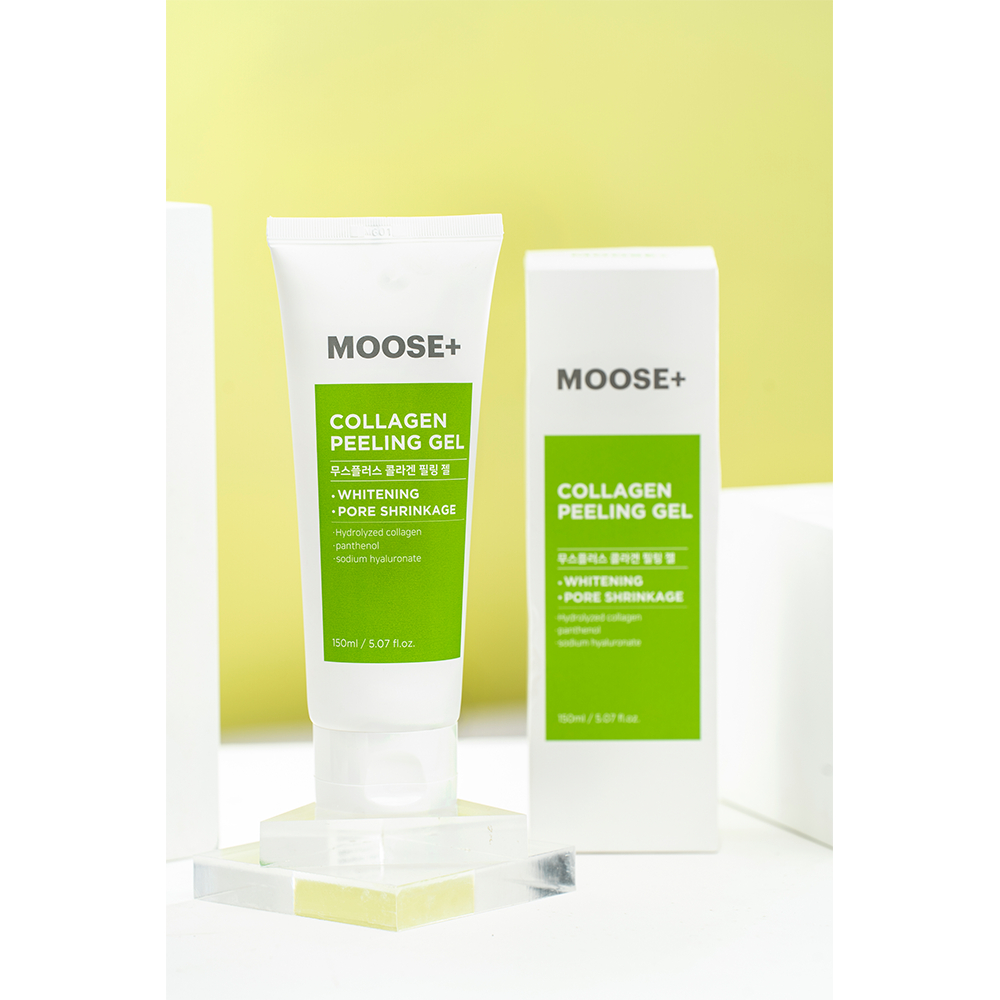 Tẩy da chết Moose+ Collagen Peeling Gel 150ml, chăm sóc da sáng mịn ...