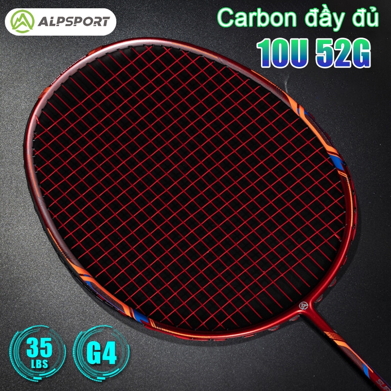 ALP GJ 10U Căng Max 35LBS 16KG Vợt Cầu Lông Original 100% Full Carbon ...