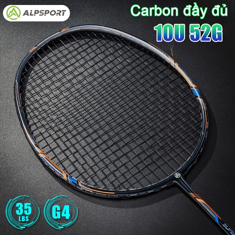 ALP GJ 10U Căng Max 35LBS 16KG Vợt Cầu Lông Original 100% Full Carbon ...