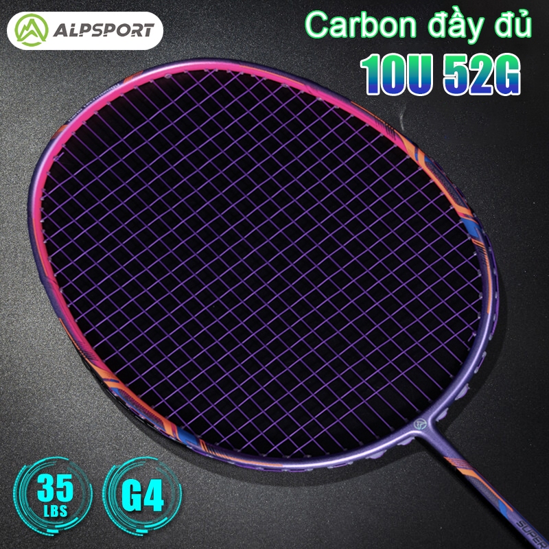 ALP GJ 10U Căng Max 35LBS 16KG Vợt Cầu Lông Original 100% Full Carbon ...
