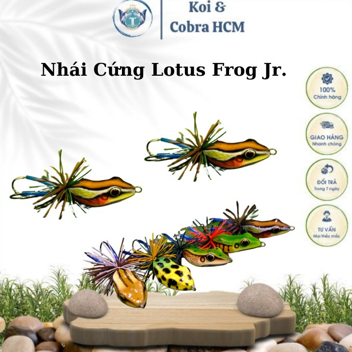 [Lures Factory] Mồi câu lure Ếch Sen Jr. Mồi cứng câu cá - Lotus Frog ...