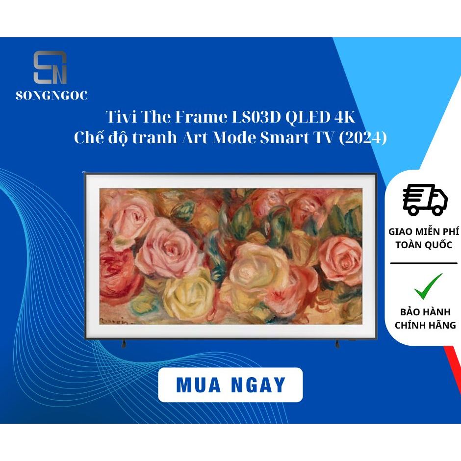 Tivi The Frame LS03D QLED 4K Chế độ tranh Art Mode Smart TV (2024 ...