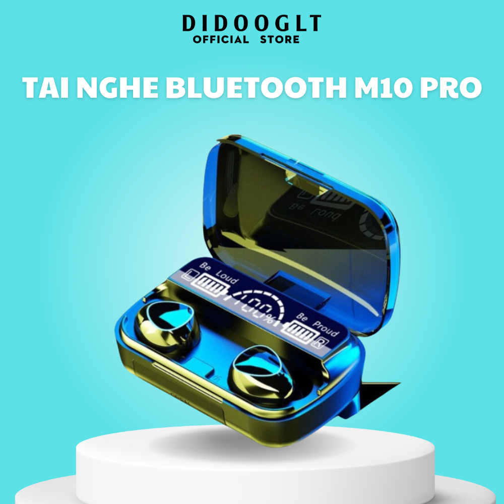 Tai nghe Bluetooth M10 bản Pro, Tai Nghe Không Dây Pin Trâu, Chống Nước, Chống Ồn Phiên Bản Nâng ...