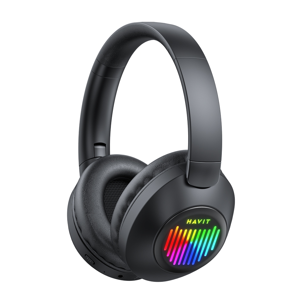 Tai nghe Bluetooth Headphone Havit H663BT Pin 26 tiếng | Kết Nối 2 Thiết Bị | Led RGB Bluetooth ...
