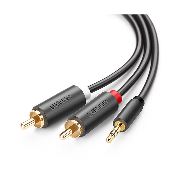 Dây loa 3.5mm ra 2 RCA dài 10m (hoa sen) Ugreen 10514 chính hãng | Shopee Việt Nam