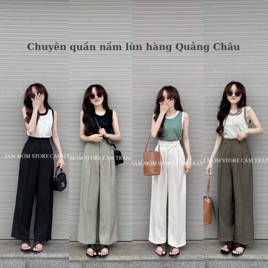 Quần suông nữ nấm lùn, Culothes Pants cho nàng 1m5. Dài 85cm, hỗ trợ che khuyết điểm tôn dáng ...