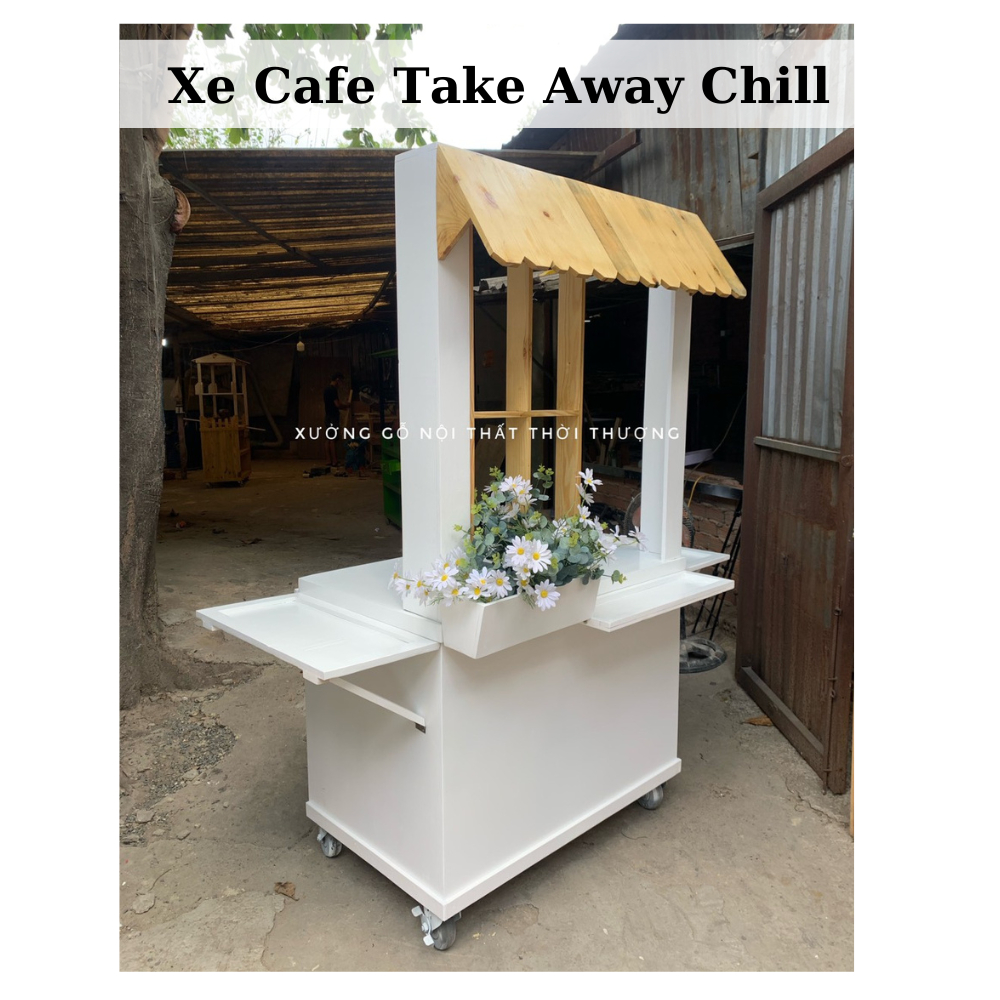 Xe Cafe Take Away Chill Bằng Gỗ Đẹp | Shopee Việt Nam
