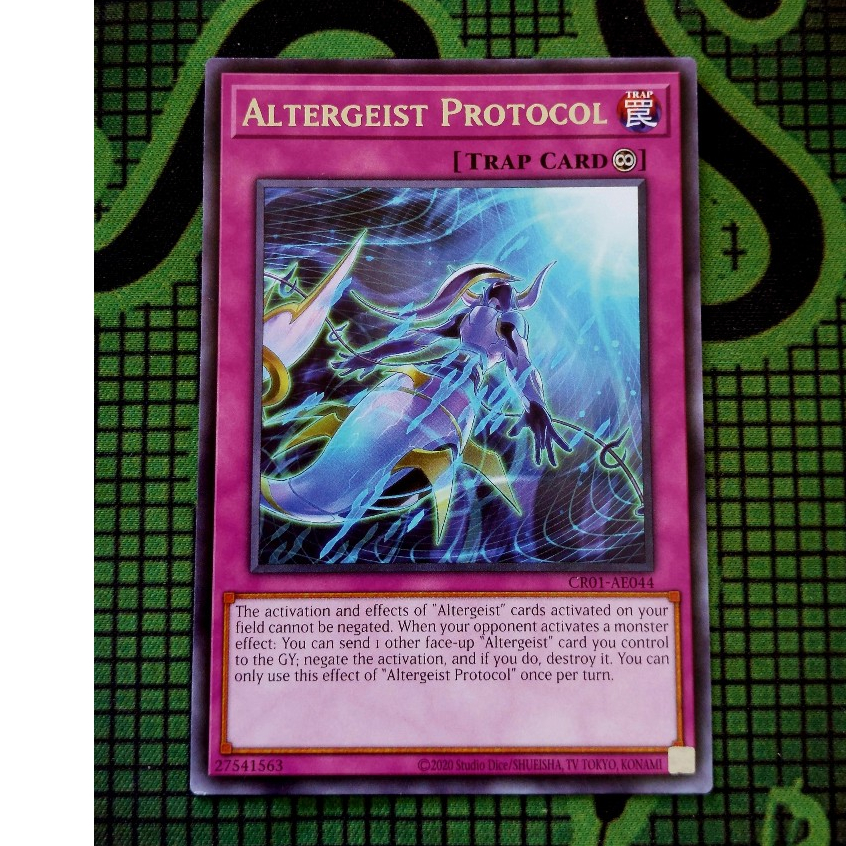 [ Đỗ Lạc Shop ] Thẻ Bài Yugioh Trap Altergeist Protocol (R) CR01-AE044 ...