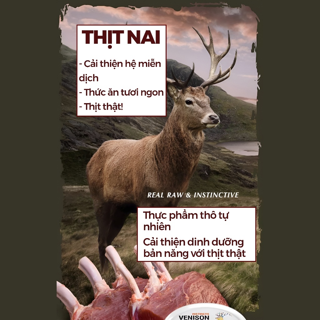 Pate cao cấp cho mèo Real Raw & Instictive , Pate thượng hạng cho mèo ...