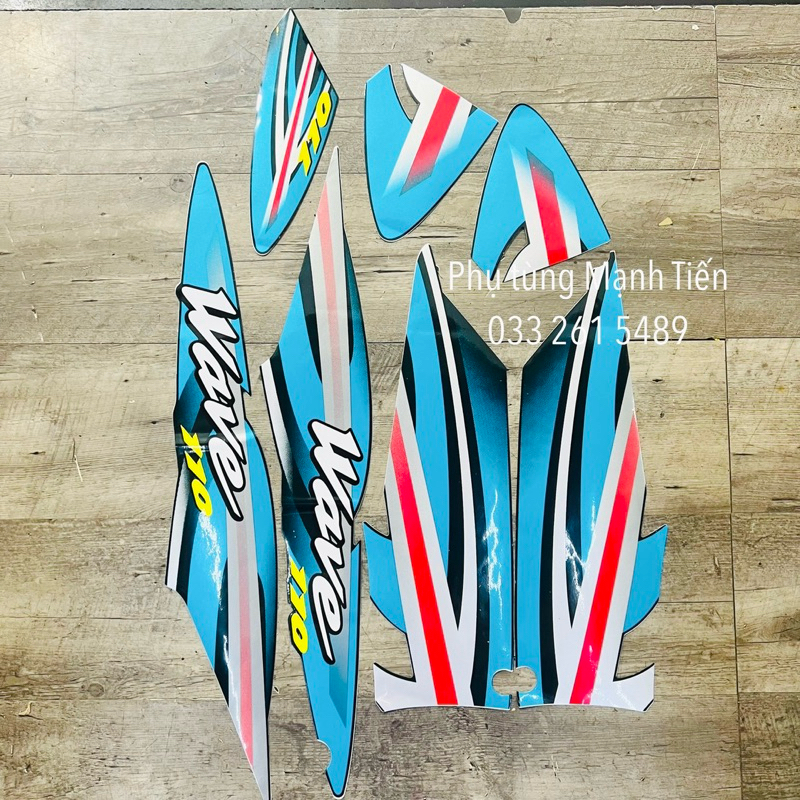 Tem áo wave Thái 110 đời 2001 xanh ngọc hàng 3 lớp đẹp | Shopee Việt Nam