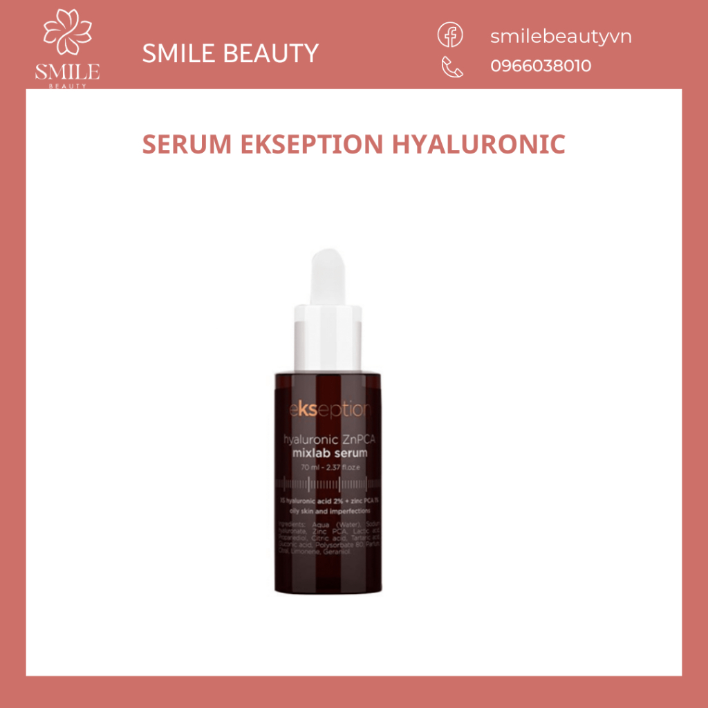 Serum Ekseption Hyaluronic ZnPCA 75ml | Shopee Việt Nam