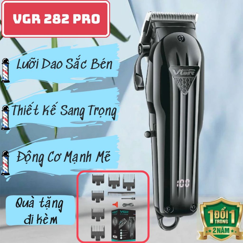 Tông đơ cắt tóc VGR 282 , Tăng đơ cắt tóc, Tông đơ cắt tóc cho bé pin sạc tiện lợi và an toàn ...