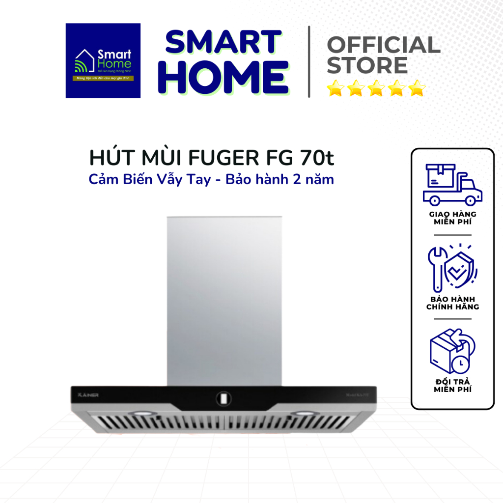 Hút mùi Fuger 70T | Cảm biến vẫy tay | Hút mùi nhà bếp | Bảo hành chính ...