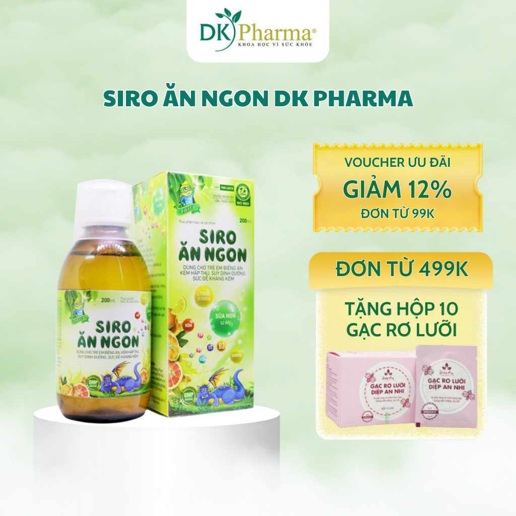 Siro ăn ngon DK Pharma 200ml giúp trẻ ngon miệng, tăng cường hấp thu ...