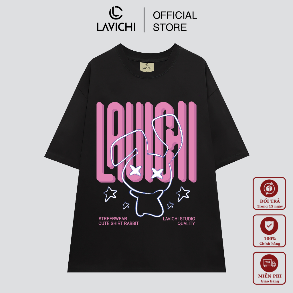 Áo Thun Local Brand Unisex LAVICHI COOL FASHION RABBIT Premium 100% ...
