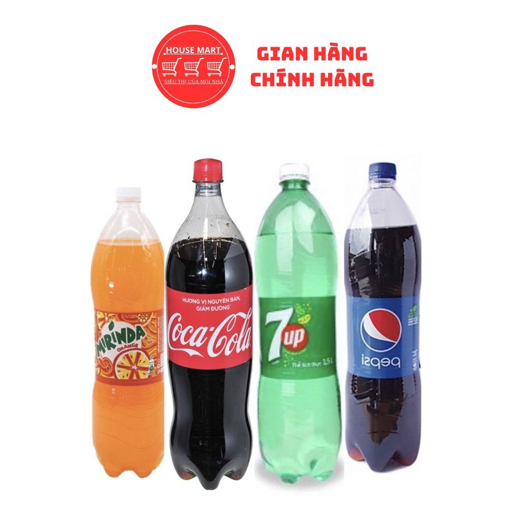 Nước Ngọt Chai 1.5L Coca, 7up, Pepsi, Mirinda Cam | Shopee Việt Nam