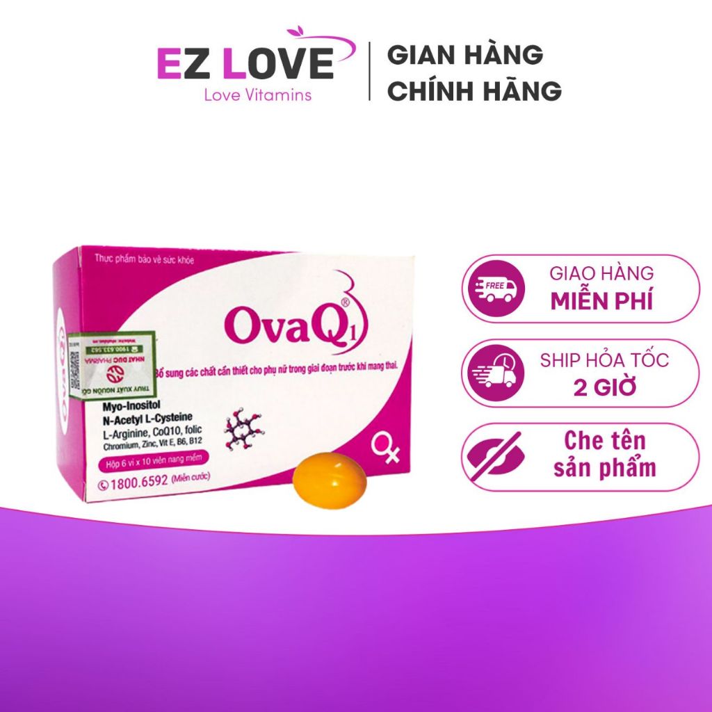 OvaQ1 bổ sung Myo-Inositol, Acid folic và các chất cần thiết cho phụ nữ ...