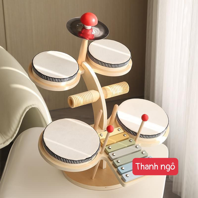 Bộ trống và đàn gỗ Montessori | Shopee Việt Nam