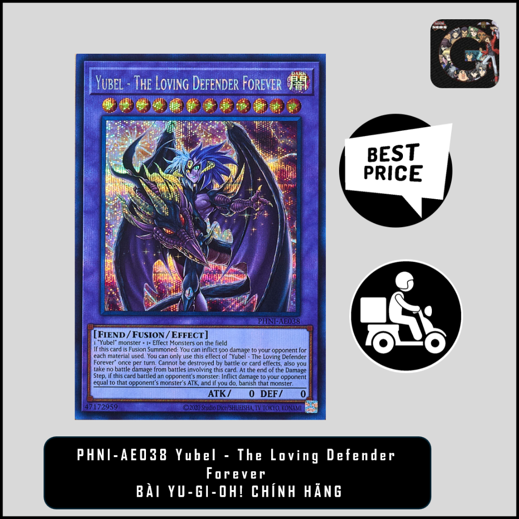 Thẻ Bài Yugioh Chính Hãng-Ngôn Ngữ Tiếng Anh- AE:PHNI-AE038 Yubel - The ...