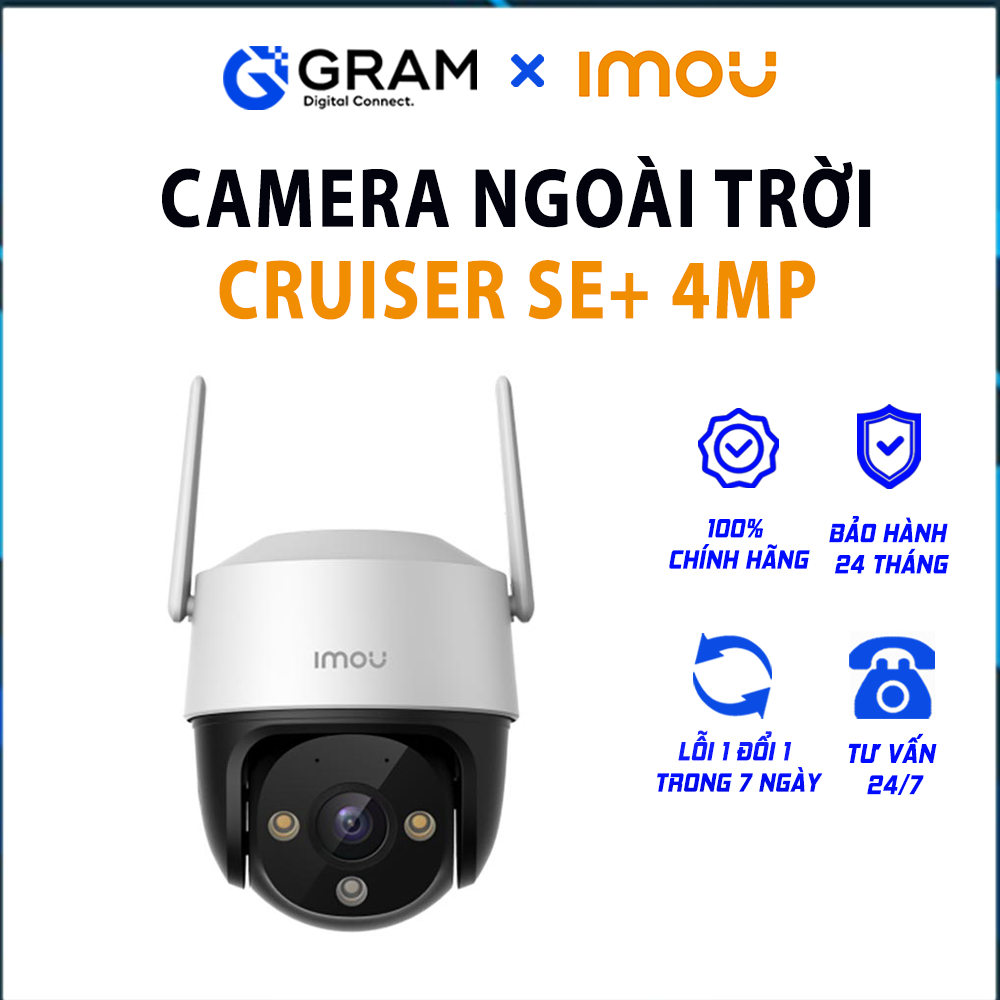 Camera WIFI ngoài trời IMOU CRUISER IPC-S41FP 4MP, Có màu đêm, xoay 360 ...