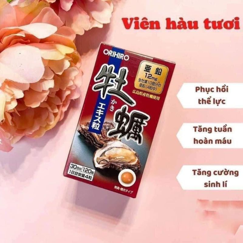 [ bill siêu thị Nhật] Viên Uống Tinh Chất Hàu Tươi Orihiro Nhật Bản Hỗ ...