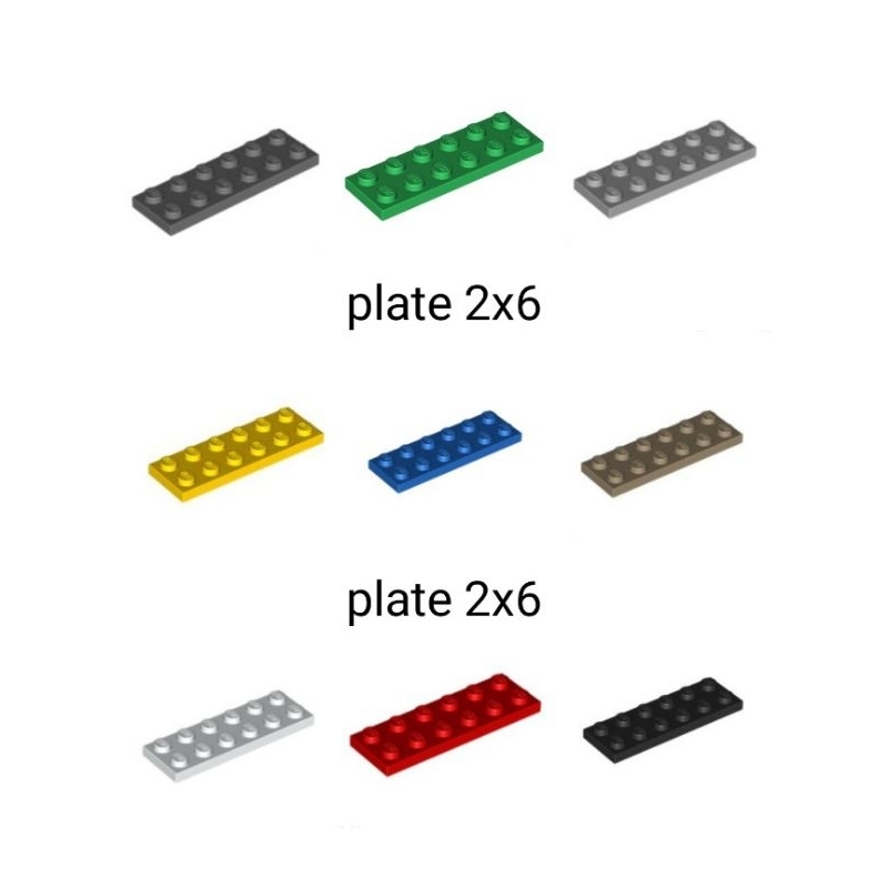 Xếp hình lego gạch Plate 2x6 | Shopee Việt Nam