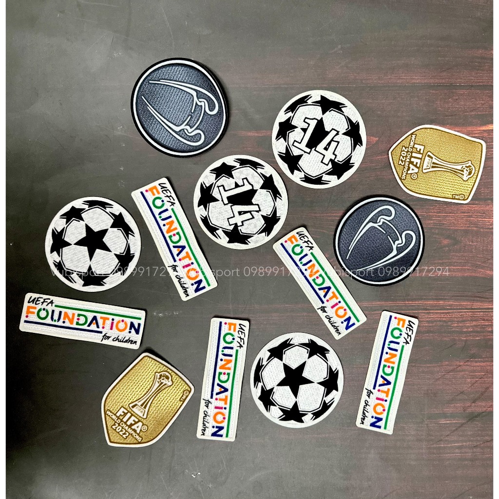 Logo giải đấu các clb đt logo patch nhung in cánh tay tự ủi bằng nhiệt ...
