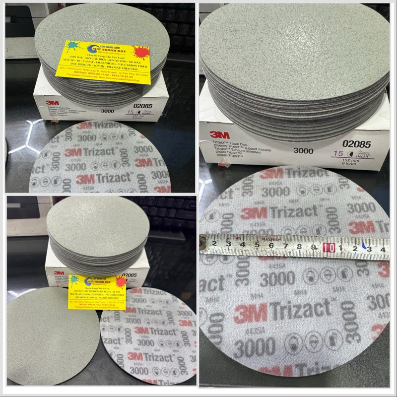 Nhám 3M Trizact P3000 6inch 20285 ( Chính Hãng 3M )Sơn Oto Xe Máy ...