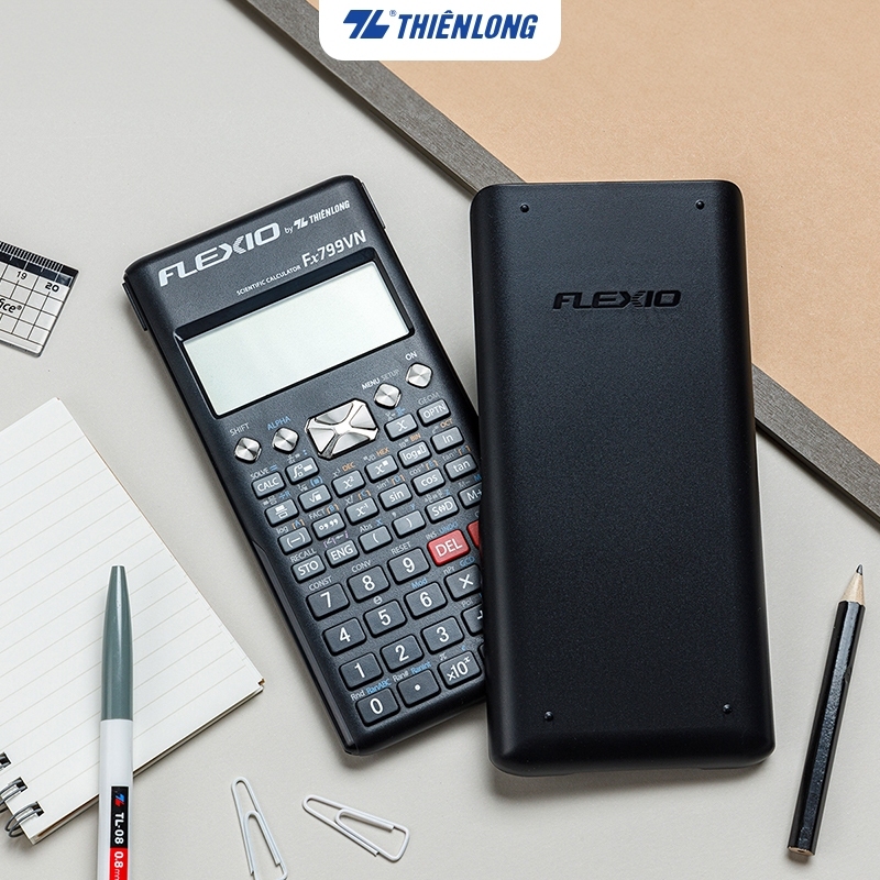 Máy tính cầm tay Flexio Fx799VN Thiên Long - Máy tính bỏ túi chính hãng cho học sinh, sinh viên ...