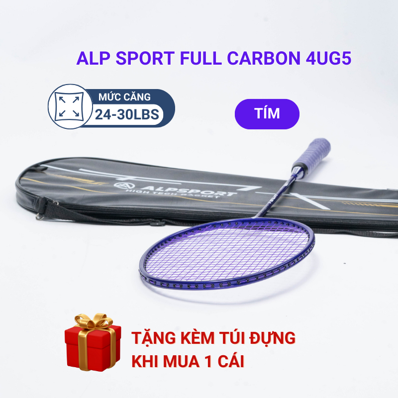 Vợt cầu lông full carbon ALPSPORT RR Vợt cầu lông 4UG4 nguyên bản 100% ...