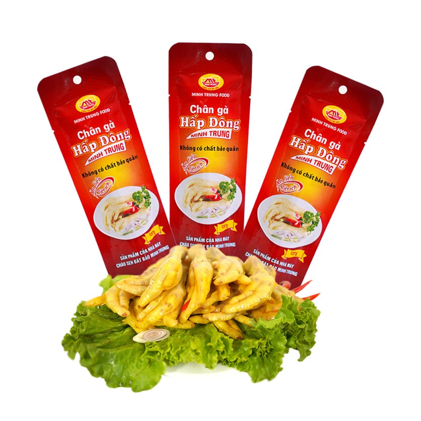 [45g - thơm vị gừng] CHÂN GÀ HẤP ĐÔNG MINH TRUNG 45g | Shopee Việt Nam