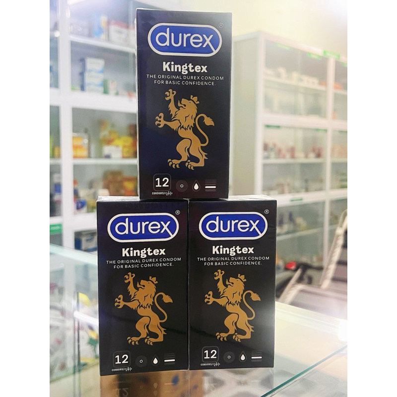 [Che Tên] Bao cao su Durex Kingtex ôm sát, bôi trơn, size 49mm, hộp 12 bao Chính Hãng | Shopee ...